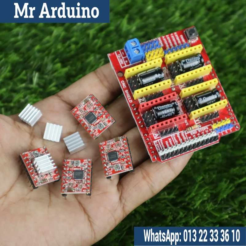 Arduino CNC Shield With 4 pieces A4988 Stepper Motor Driver Module