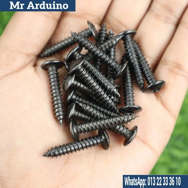 1 Inch Black Screw Big Head