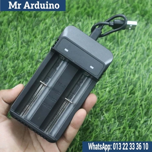 USB Universal Dual Battery Charger For 3.7V Li ion Battery