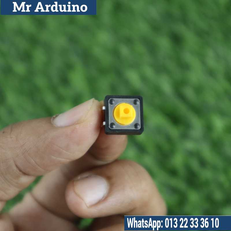 TACTILE Push Button Switch 4 Pin Yellow