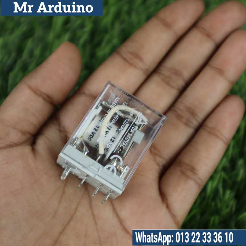12V DC 8 Pin Glass Relay